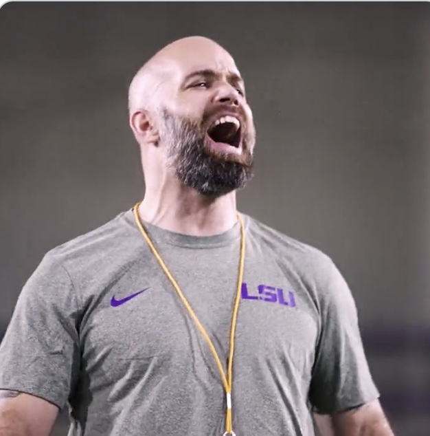 New LSU Strength Coach Jake Flint Works Out The Team For The First Time ...