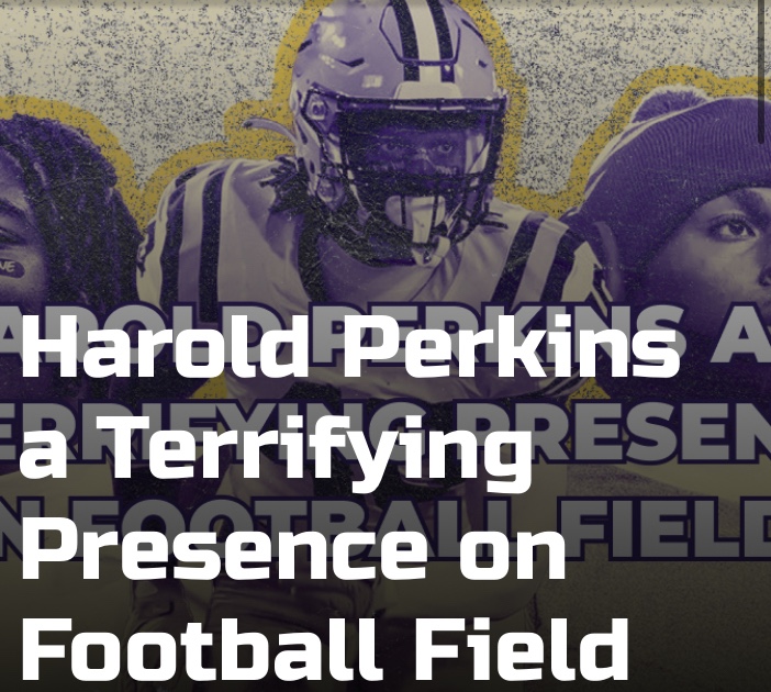 Harold Perkins a Terrifying Presence on Football Field – LSU Football ...